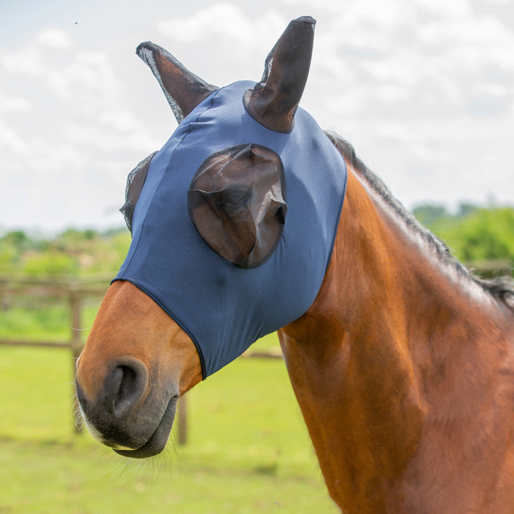 Hy Equestrian Lycra Flex Fly Mask – The Spoilt Horse Company